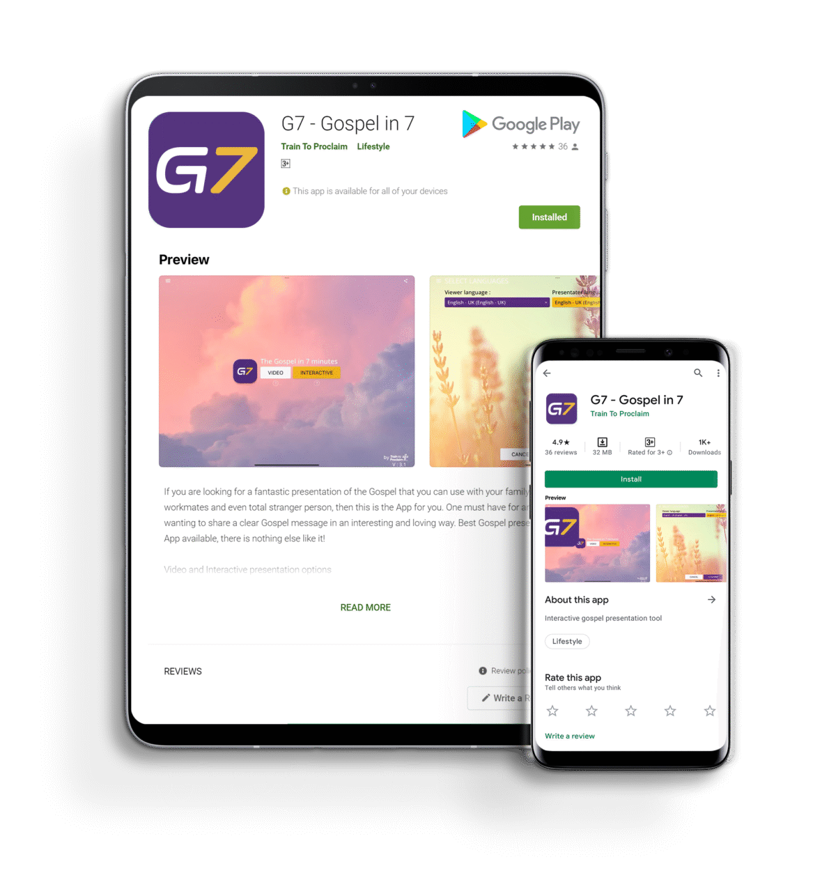 Free G7 App » Train to Proclaim
